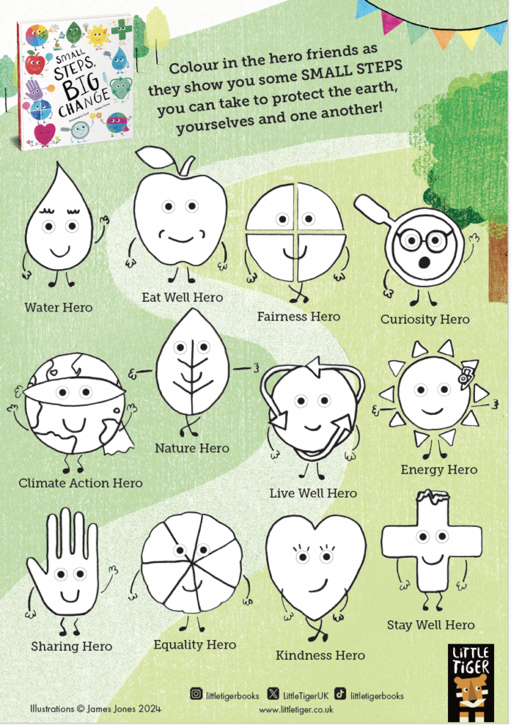 Small Steps, Big Change Activity Sheet - Little Tiger